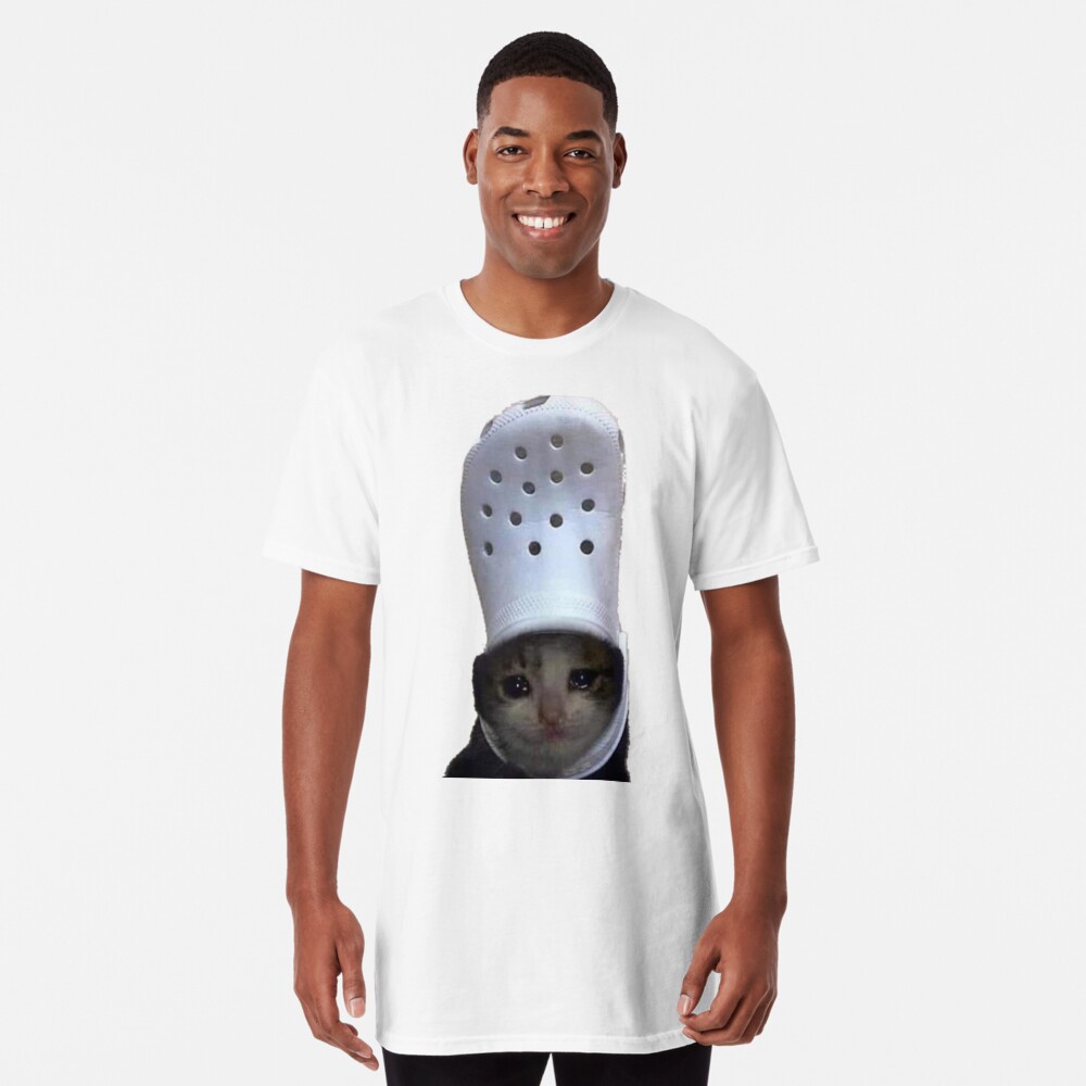 "Crying Cat Croc Meme " Poster for Sale by LuckyBoutique | Redbubble