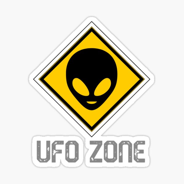 "UFO ZONE" Sticker by HectosSleon | Redbubble