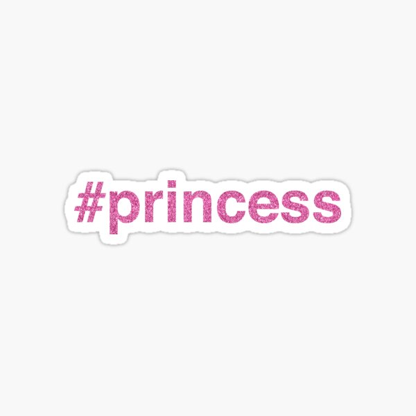 "Princess Pink Glitter" Sticker for Sale by koovox | Redbubble