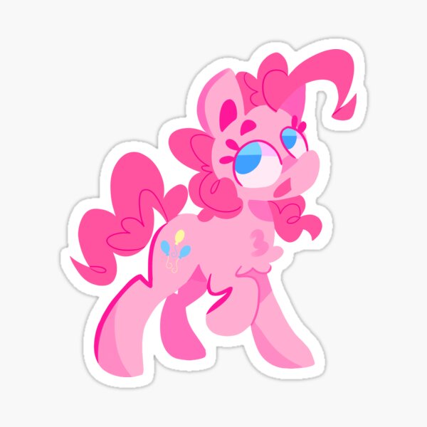 "pinkie pie" Sticker for Sale by Swirlseypop | Redbubble