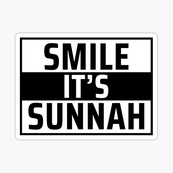"smile its sunnah islamic art quotes 2" Sticker for Sale by EfenDesign ...