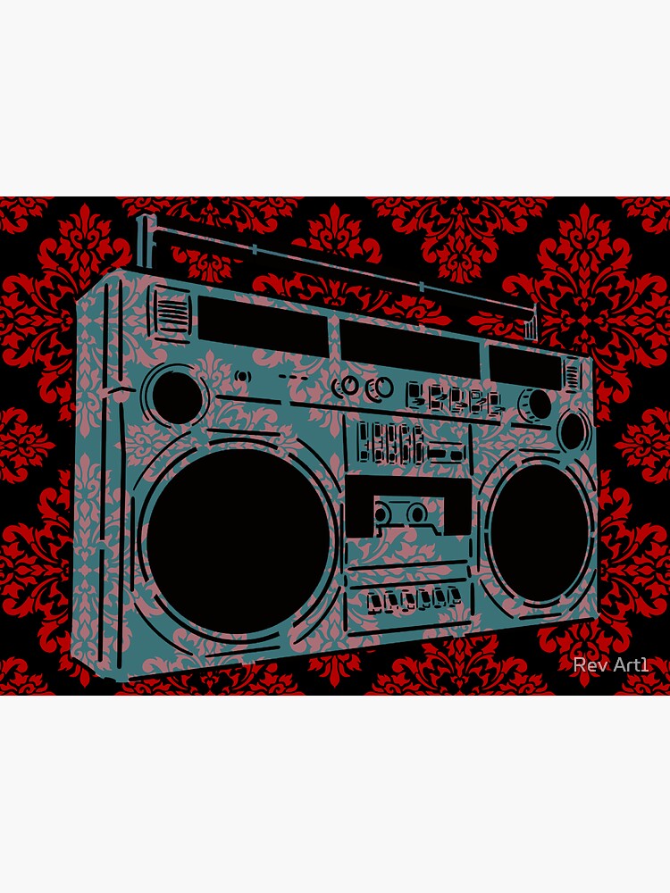 "Boom Box" Sticker by HotBoxCrew | Redbubble