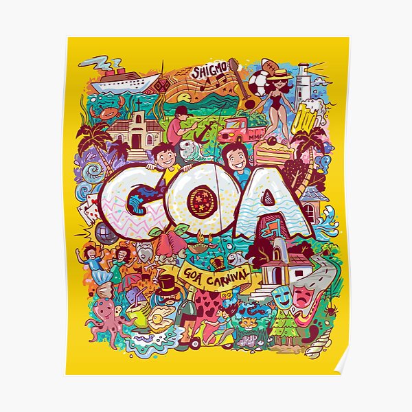 "Goa Doodle mashup 1" Poster for Sale by anikin87 | Redbubble