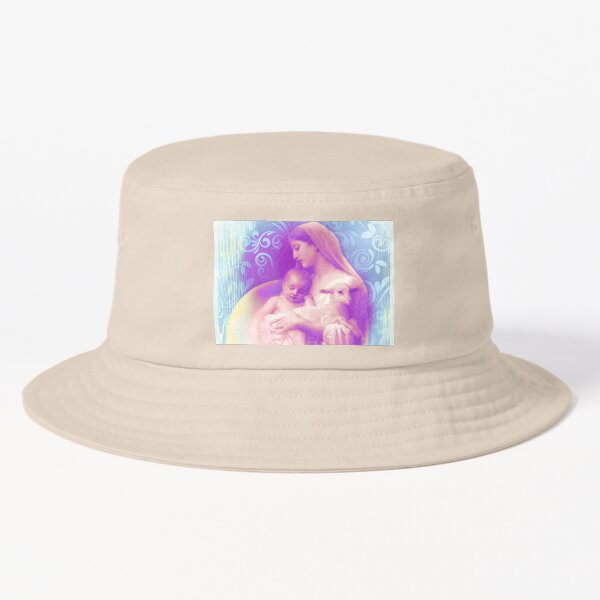 "Mother with Baby and Lamb Jesus Virgin Mary Christian woman retrowave ...