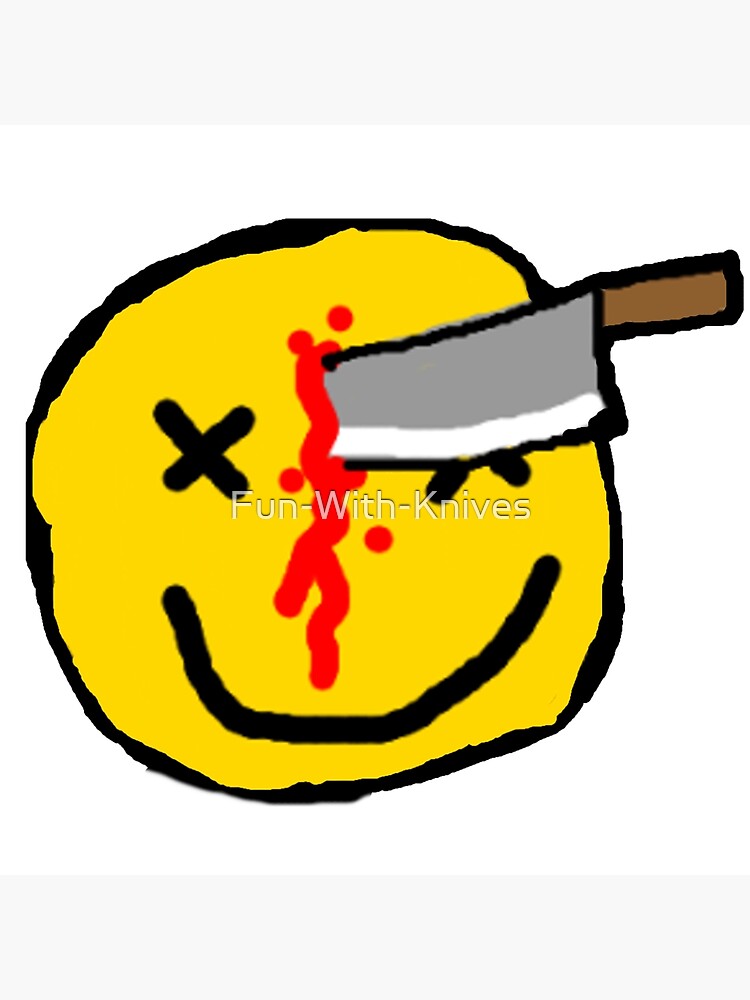 "Dead Smiley Face" Poster for Sale by Fun-With-Knives | Redbubble