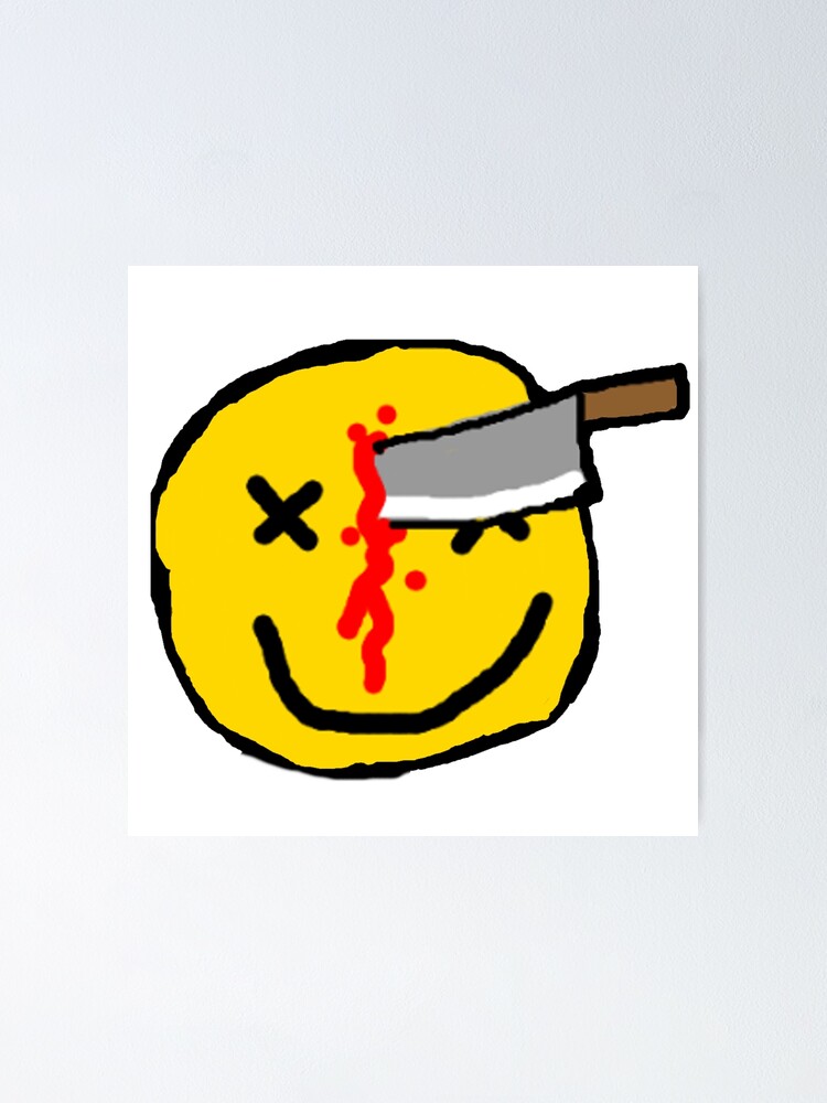 "Dead Smiley Face" Poster for Sale by Fun-With-Knives | Redbubble