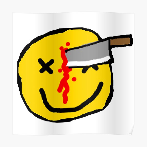 "Dead Smiley Face" Poster for Sale by Fun-With-Knives | Redbubble