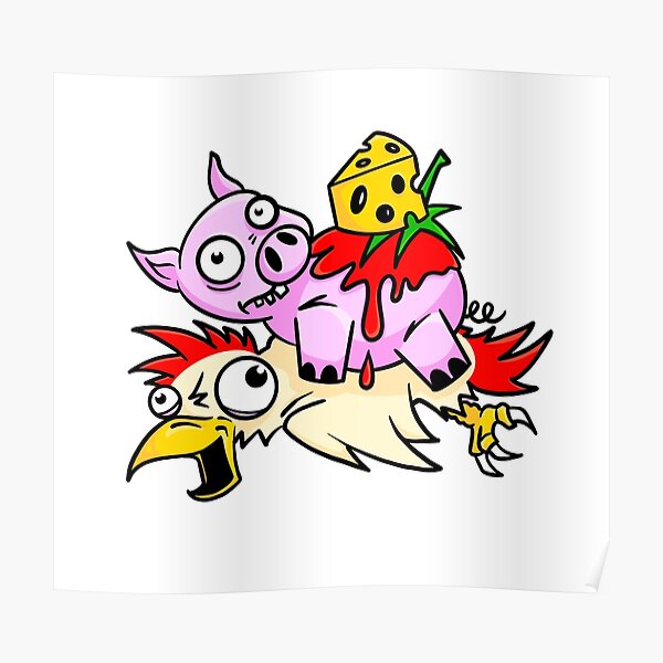 "Chicken Parmigiana The Deconstructed Parma" Poster for Sale by EggBee ...