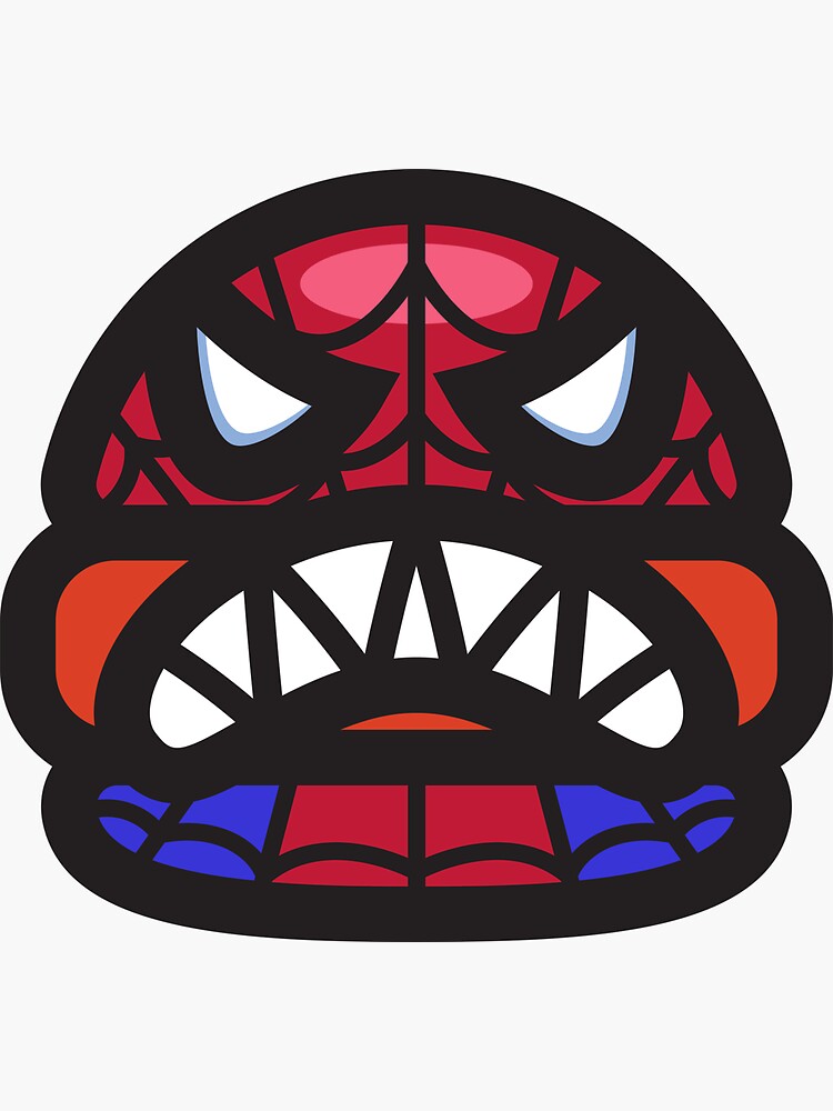 "Evil Burger - Spider Burger" Sticker by juddlightyear | Redbubble