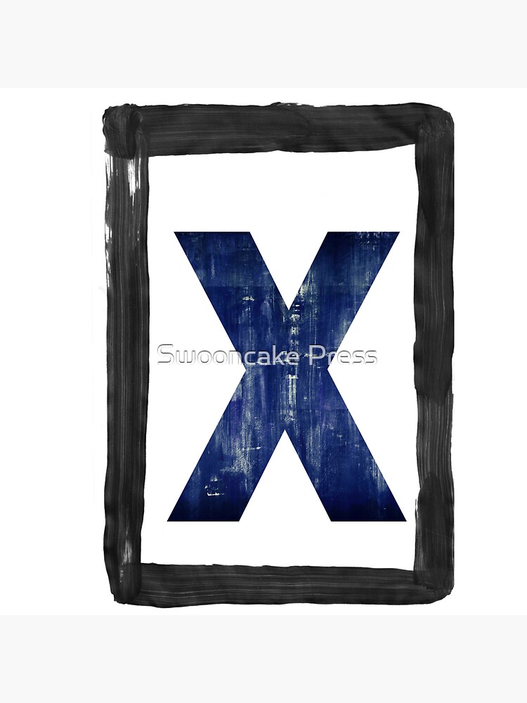 "BOXED X" Sticker by mistivelvet | Redbubble