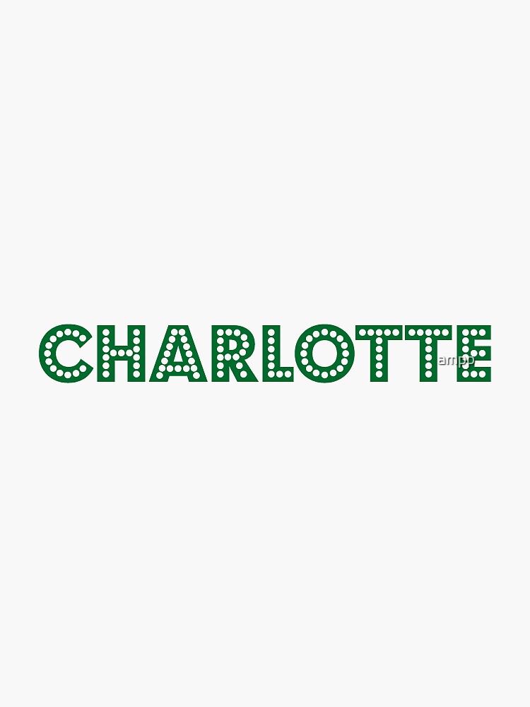"Charlotte" Sticker for Sale by ampp | Redbubble