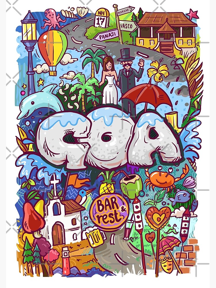 "Goa-Doodle-Mashup 3" Poster von anikin87 | Redbubble