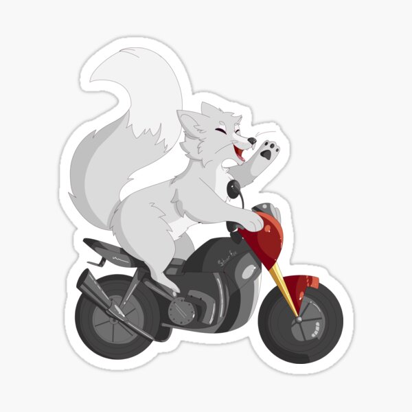 "Silver Fox" Sticker by eev-craft | Redbubble