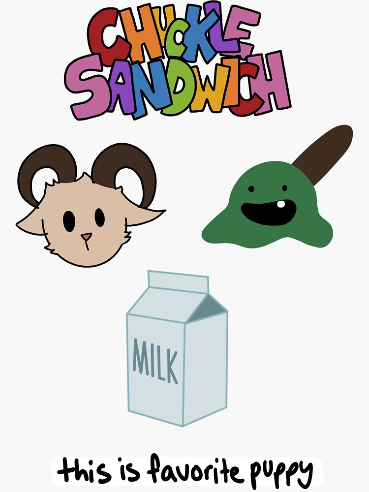 "Chuckle Sandwich Sticker Pack" Sticker for Sale by AshesOfArt | Redbubble