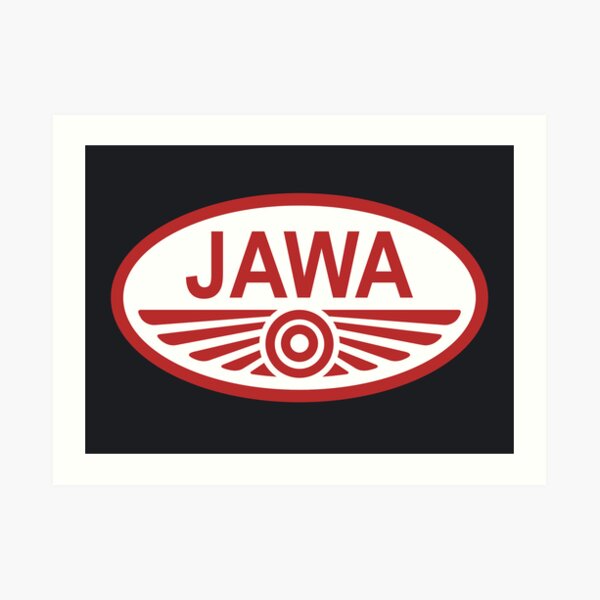 "Classic Motorcycle Logos - JAWA" Art Print by brookestead | Redbubble