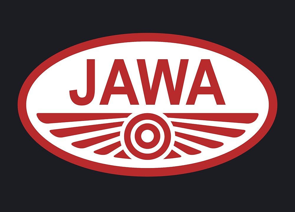 "Classic Motorcycle Logos - JAWA" by brookestead | Redbubble