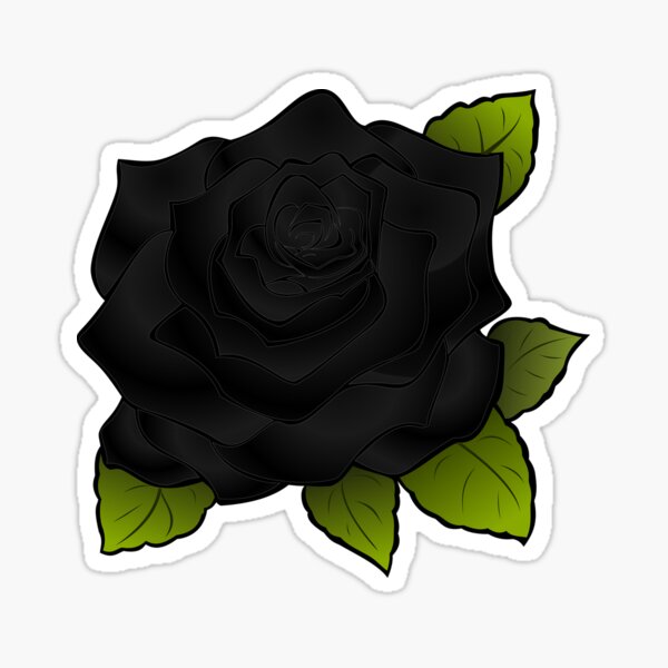 "BLACK ROSE" Sticker by BLACKROSEACR | Redbubble