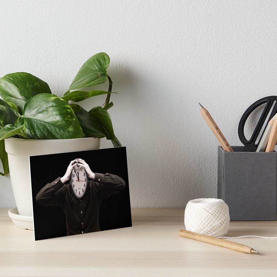 "A stressed-out clock face design. Clock face shirt - Clock stress ...