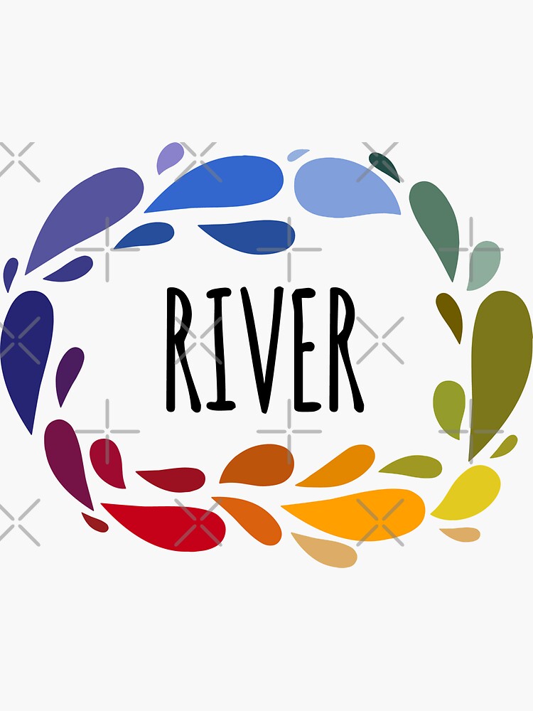 "River Name Cute Colorful Gift Named River" Sticker by kindxinn | Redbubble
