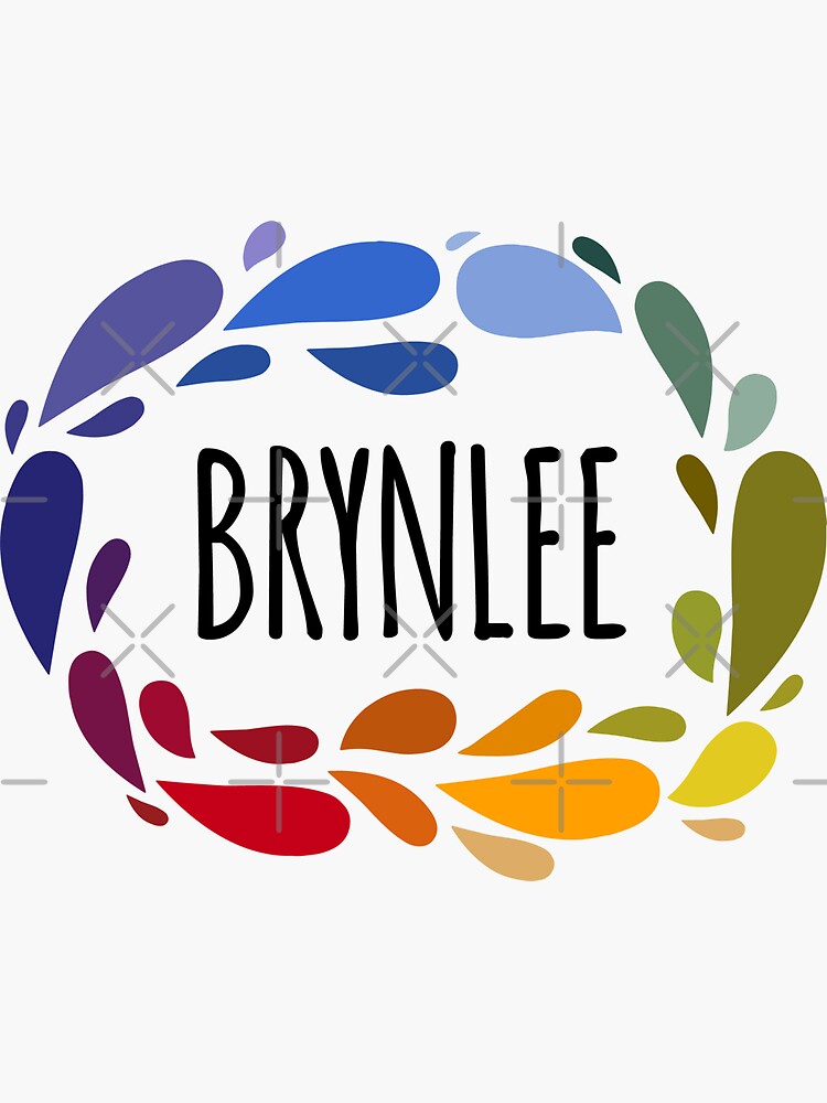 "Brynlee Name Cute Colorful Gift Named Brynlee" Sticker for Sale by ...