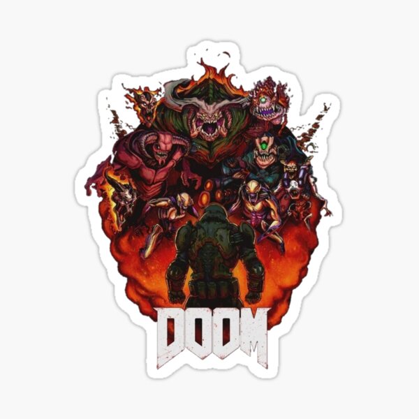 "Doom 2016" Sticker by GamingCorner | Redbubble
