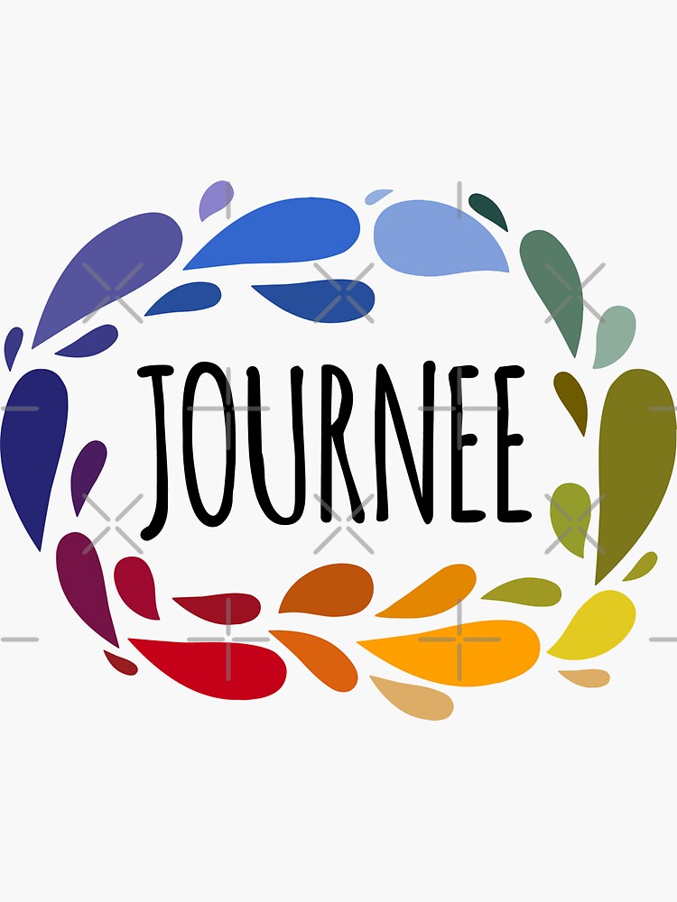 "Journee Name Cute Colorful Gift Named Journee" Sticker by kindxinn ...