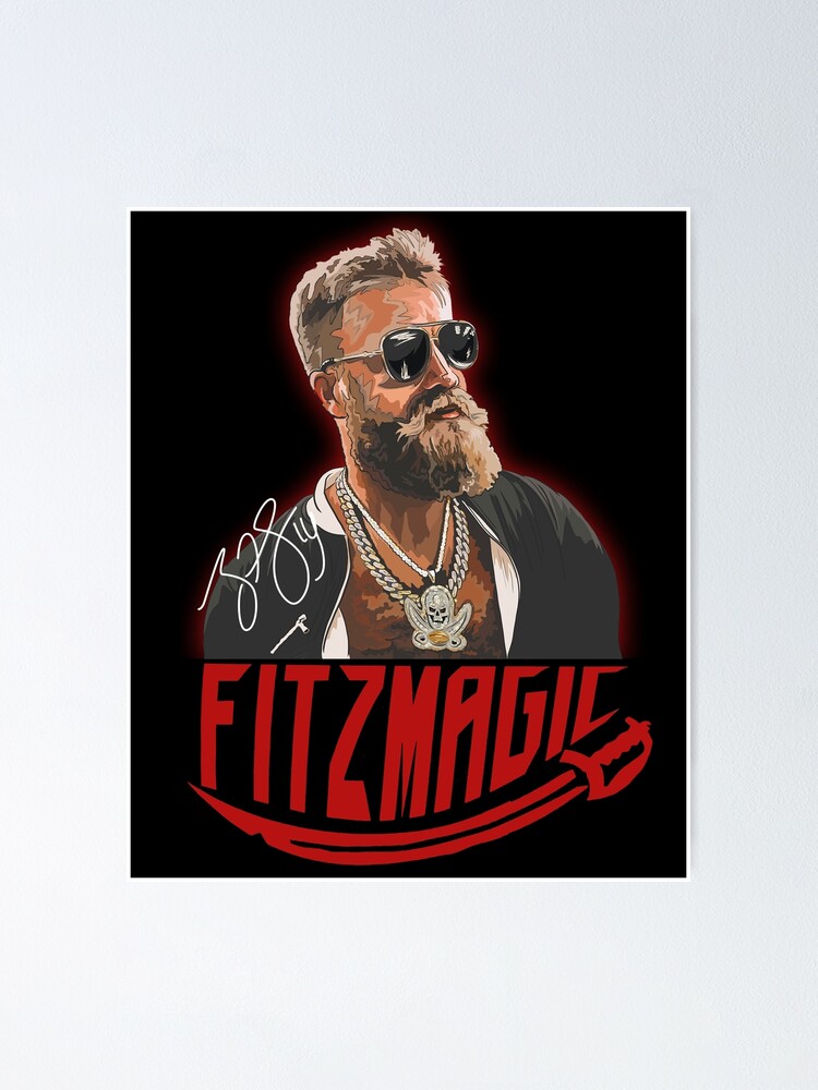 Ryan Fitzpatrick Fitzmagic Football Signature Vintage Retro 80er 90er Bootleg Rap Style Poster