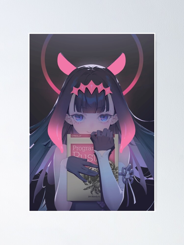 "Cute Anime Girl Rust Programming Book" Poster for Sale by mythical ...