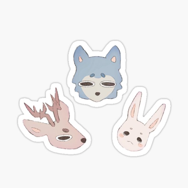 "Beastars Legoshi, Louis and Haru cute chibi style" Sticker by ...