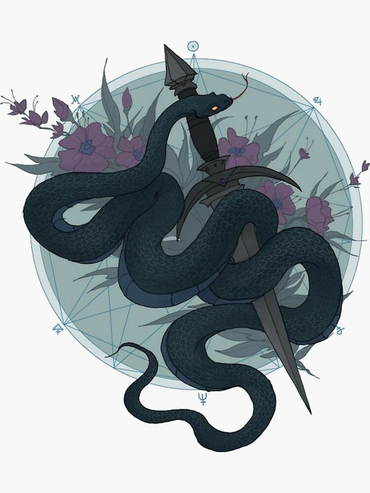 "Original qotsa snake" Sticker for Sale by Airbersihlur | Redbubble