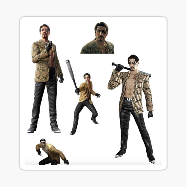"goro majima" Sticker by Ultracoolcat45 | Redbubble