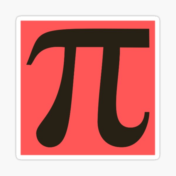 "Pi Symbol" Sticker for Sale by MyLuckyPrints | Redbubble