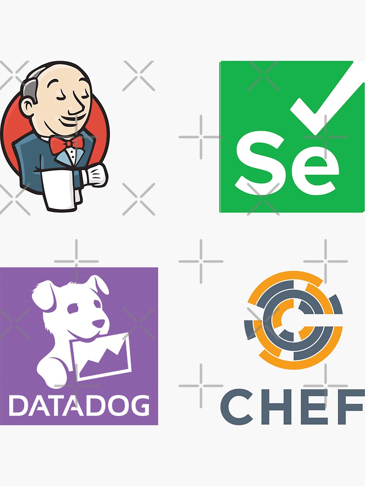 "Devops Combo Sticker Set 2" Sticker by mythical-design | Redbubble