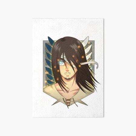 "Eren Jaeger Anime - Attack on Titan - Scout Regiment" Art Board Print ...