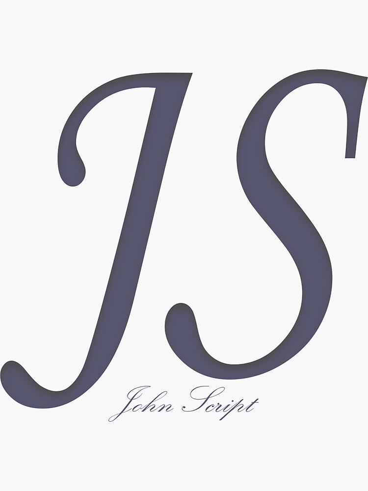 "John Script Design" Sticker by DaLeNeoStudios | Redbubble