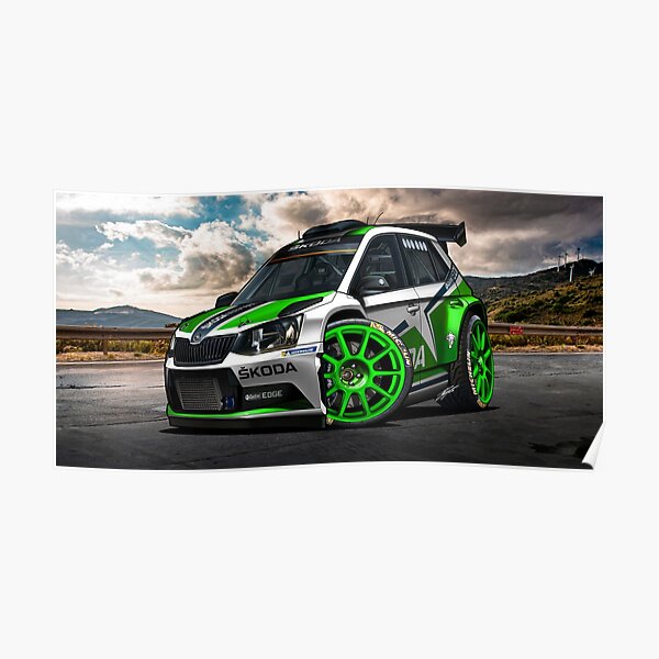 "2020 WRC Skoda Fabia R5" Poster for Sale by RCJM-Design | Redbubble