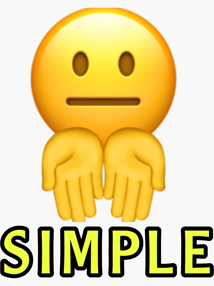 "Simple emoji " Sticker by sizamix | Redbubble