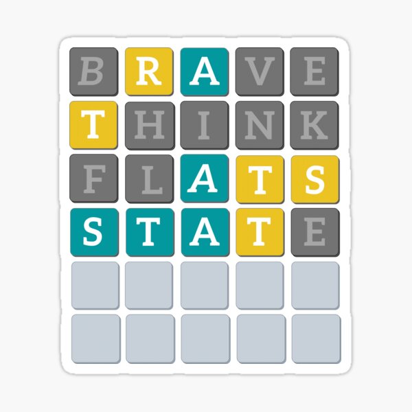 "Wordle" Sticker for Sale by CafeWings | Redbubble