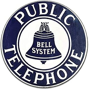"Bell System Public Telephone" Sticker for Sale by uniquenostalgia ...