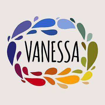 "Vanessa Name Cute Colorful Gift Named Vanessa" Poster for Sale by ...
