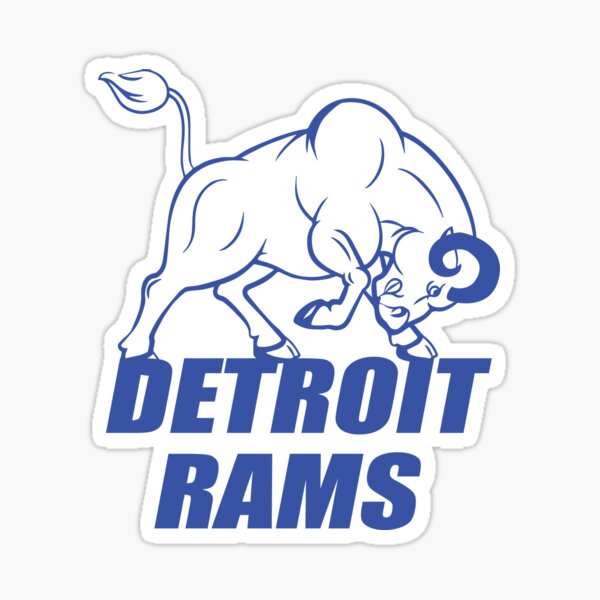 "detroit rams special edition" Sticker by HafsaDesign | Redbubble