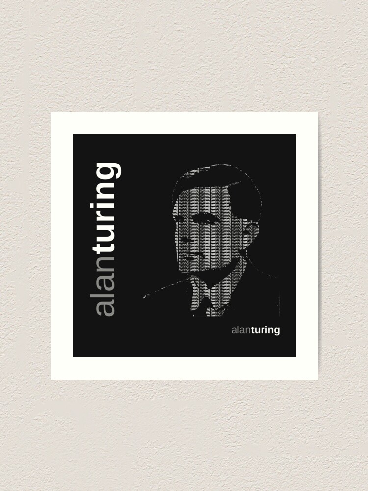 "Alan Turing typographic poster" Art Print for Sale by CMYKStudio ...