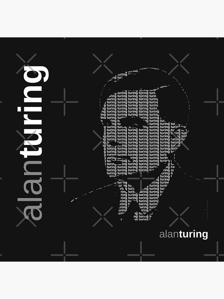 "Alan Turing typographic poster" Art Print for Sale by CMYKStudio ...