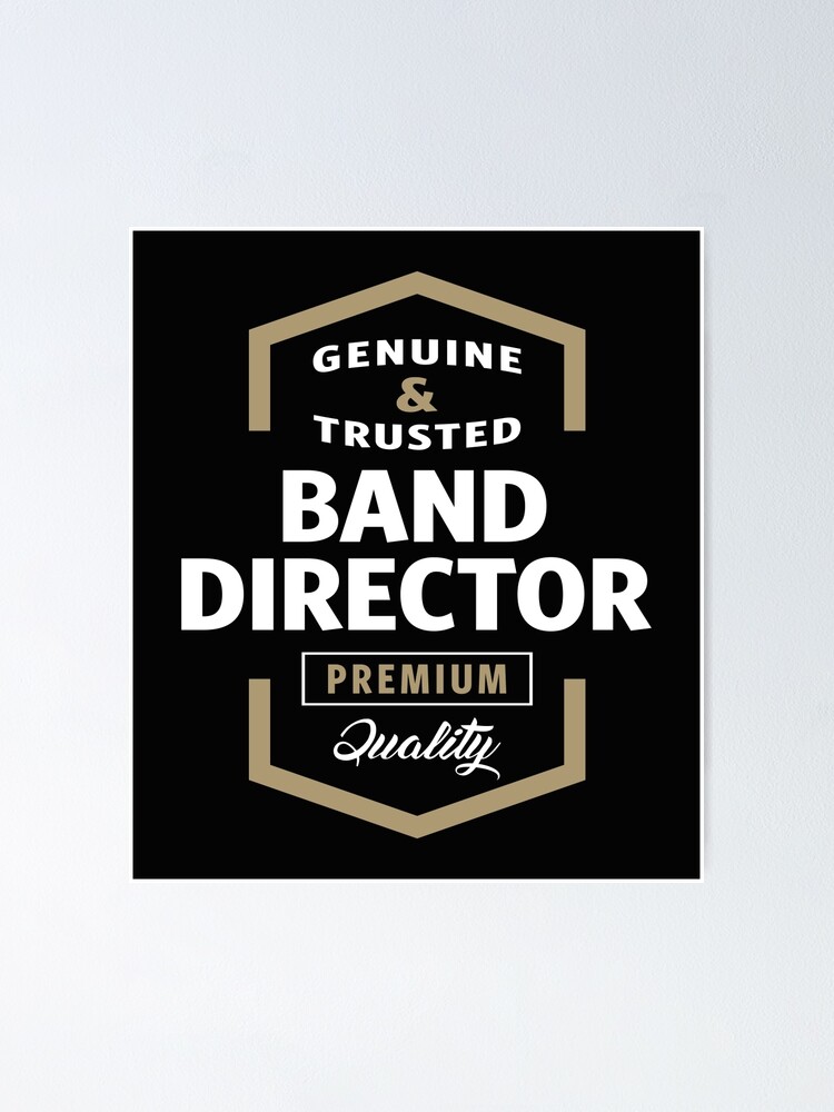 "Band Director Logo Gift Ideas" Poster by cidolopez | Redbubble
