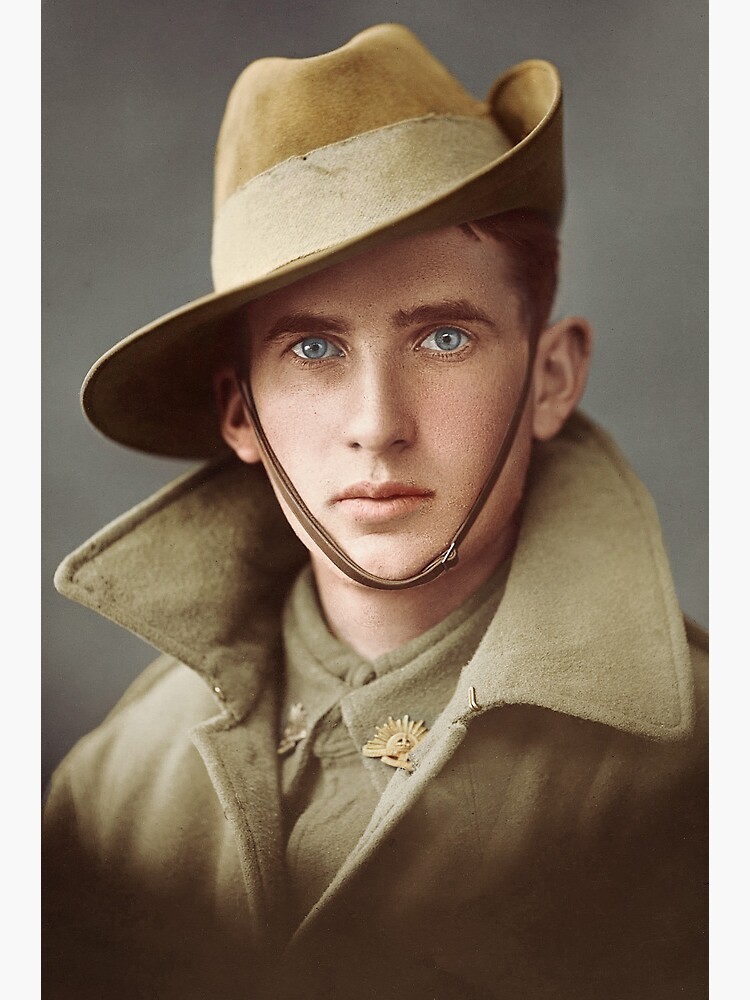 "Unidentified Australian soldier - WW1, 1916 (My Colourisation ...