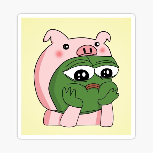 Pepe Frog Meme Pig Cute Pepe Cartoon Illustration For Kids And Frog