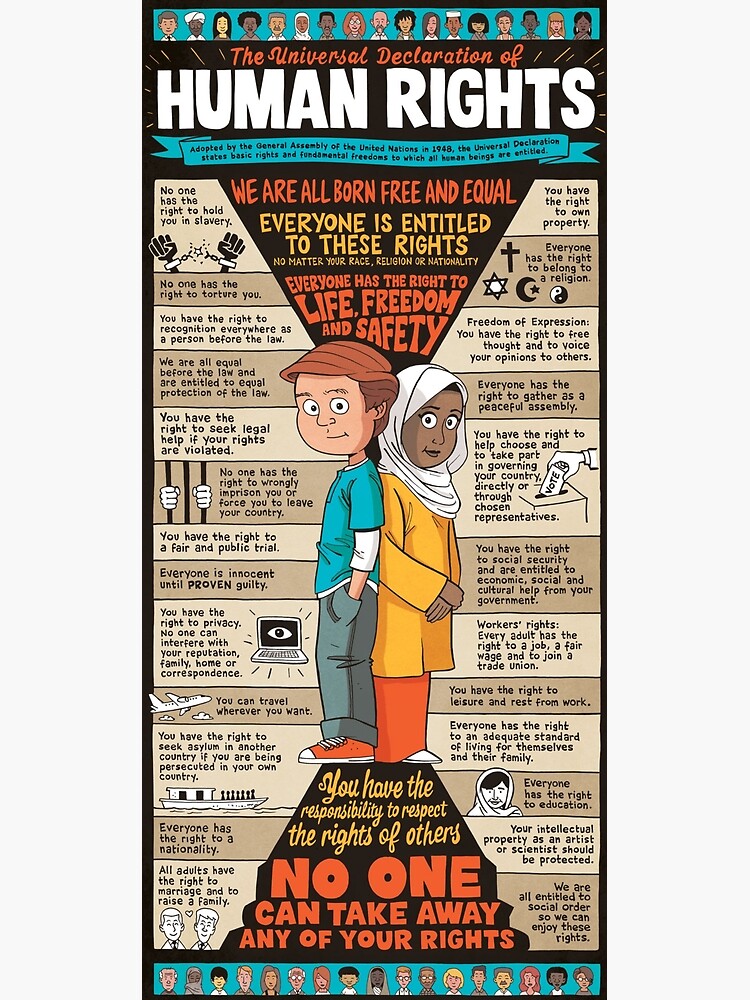 "Universal declaration of human rights" Poster for Sale by mariabs1998 | Redbubble