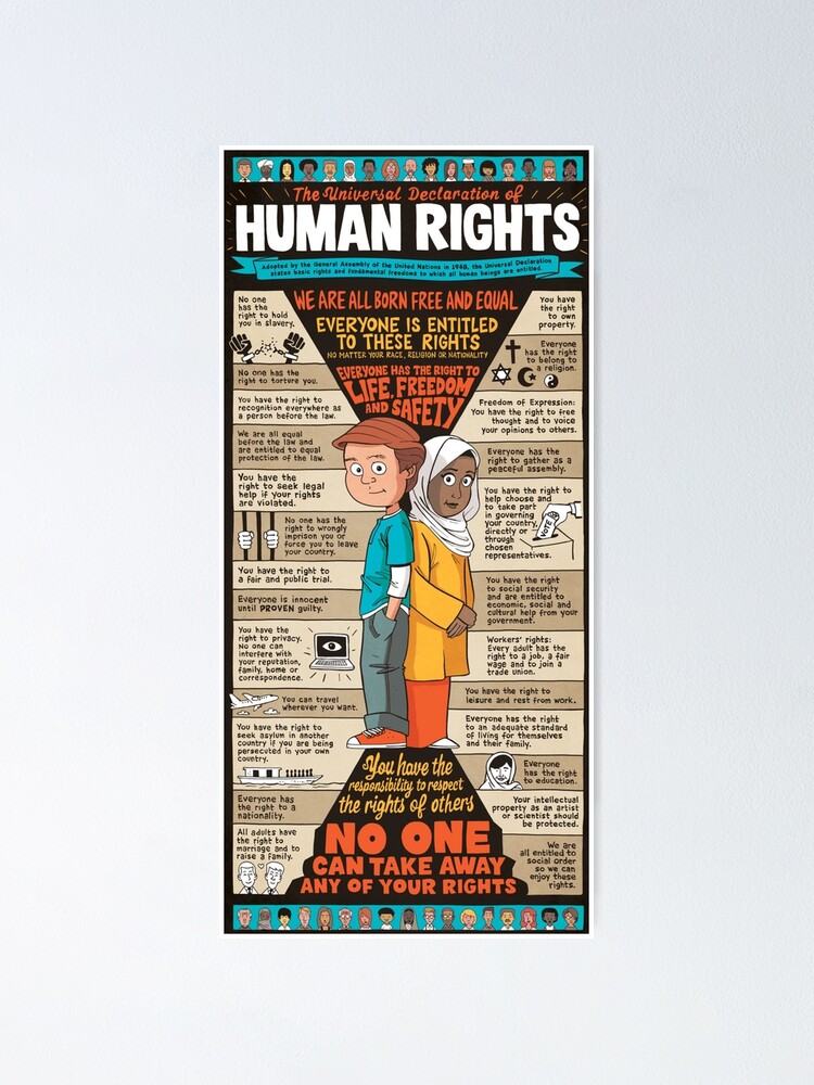 "Universal declaration of human rights" Poster for Sale by mariabs1998 | Redbubble