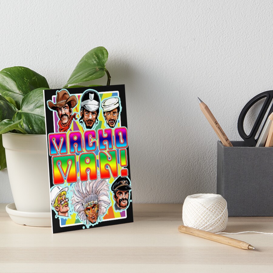 "macho man" Art Board Print by omenic | Redbubble