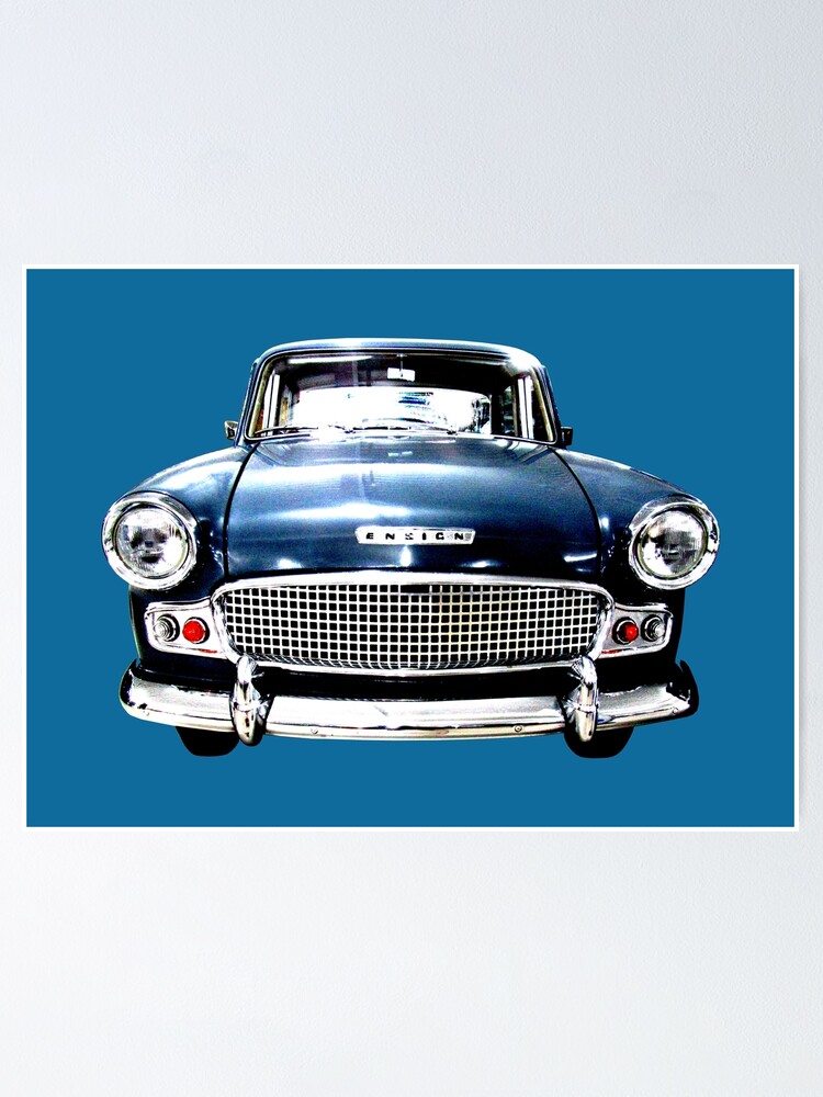"Standard Ensign 1960s British classic car high contrast" Poster by ...